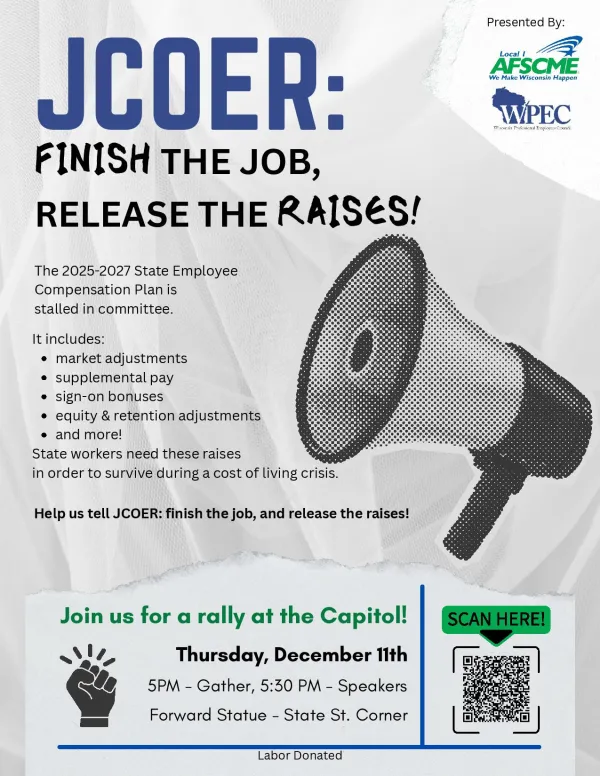 State Workers to Rally for 2025-2027 Compensation Plan | AFSCME ...